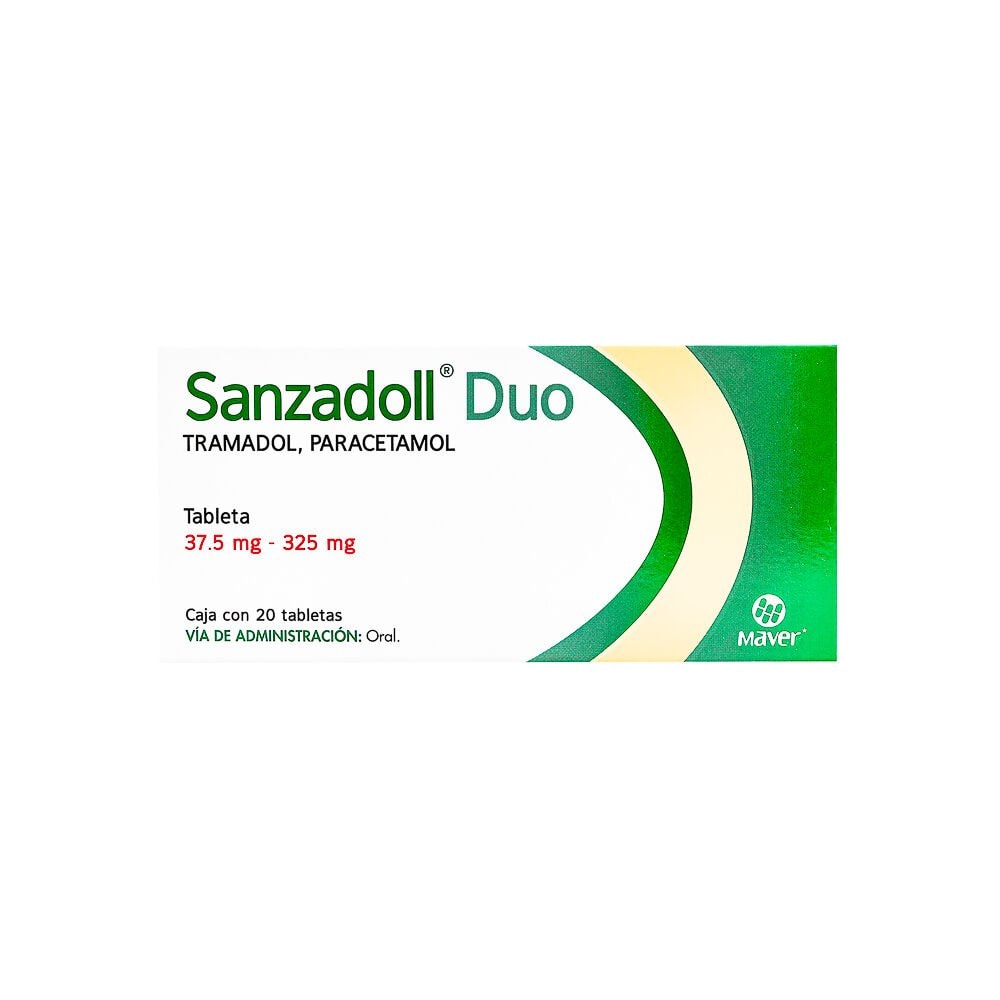 SANZADOLL DUO 37.5 /TAB 37.5 mg de Tramadol y 325 mg de Paracetamol ...