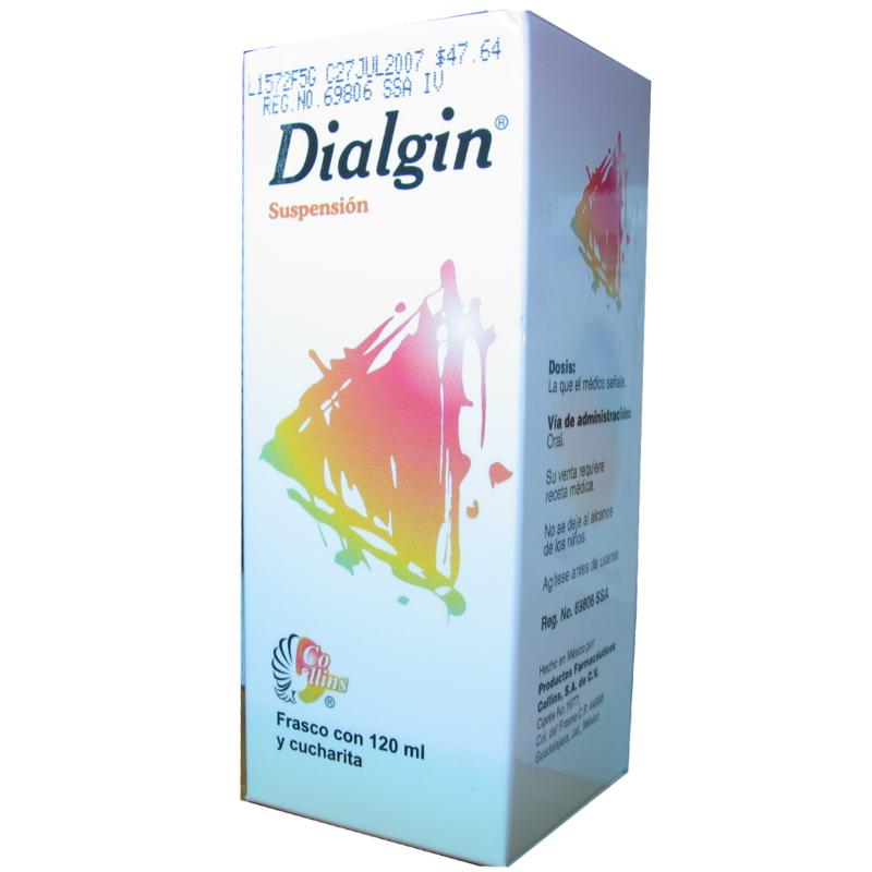 Dialgin Susp caja 1 frasco 120ml — 10286 | Precio Vitau
